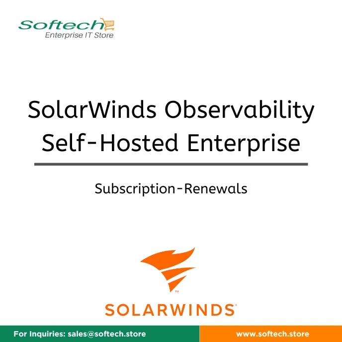SolarWinds Observability Self-Hosted Essentials for Enterprise - Annua – SOFTECH STORE
